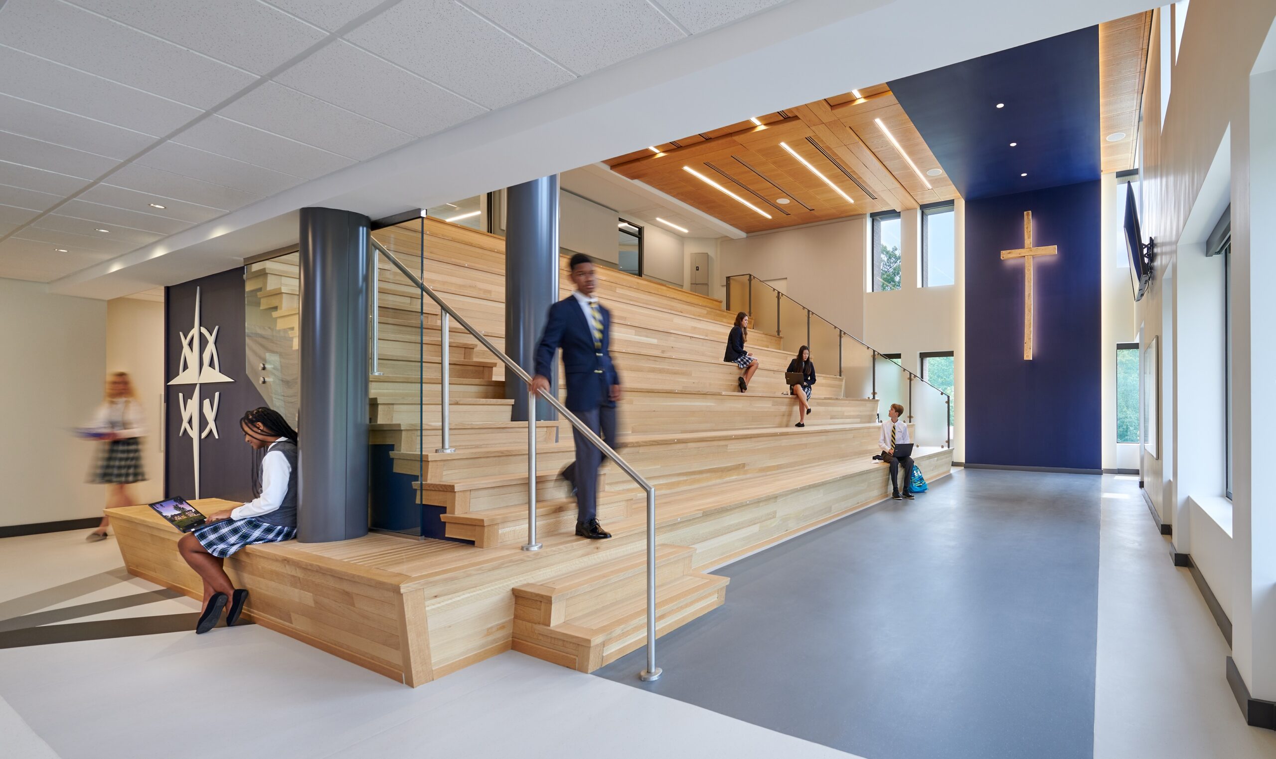 1970s-era Office Building Is Reimagined for an Expanded High School ...